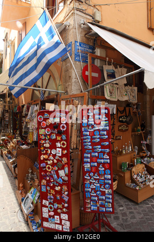 Souvenir shop in Chania, Crete, Greece Stock Photo - Alamy