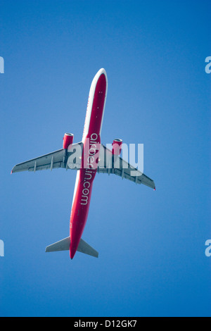 A passenger aircraft departing from Berlin Brandenburg Airport BER is ...