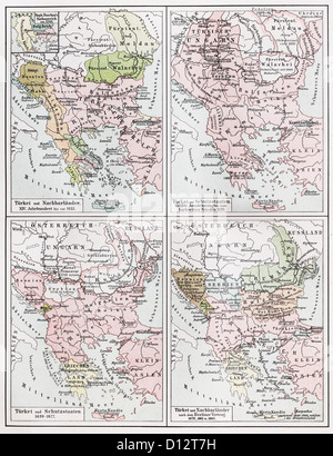 vintage european map Stock Photo - Alamy