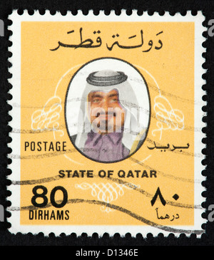 Qatar postage stamp Stock Photo - Alamy