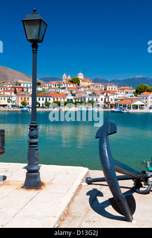 Fishing boat in Galaxidi village, Fokida Stock Photo - Alamy