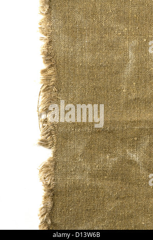 old canvas edge fabric texture for old fashioned background Stock Photo ...