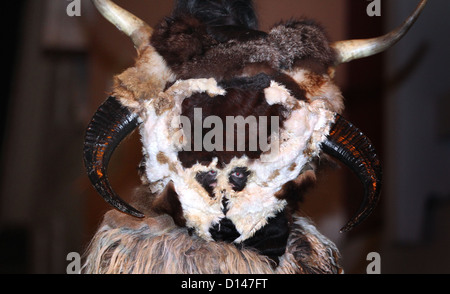 Winter fools, also known as 'Klausen', roam during a traditional parade ...