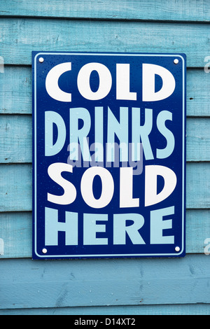 Cold Drinks Sold Here sign Stock Photo - Alamy