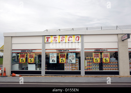 An old styled Tesco store front Stock Photo - Alamy