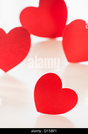 Simple love heart shape on pastel background Stock Photo - Alamy