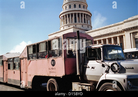 Camel bus in Havana Cuba Stock Photo - Alamy