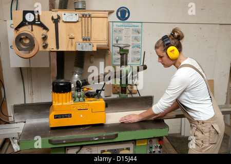 Duesseldorf, Germany, for a carpenter apprentices in carpentry Stock ...