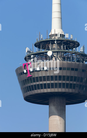 Colonius TV tower with German Telecom logo, Cologne, North Rhine ...