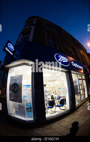 Boots Opticians town centre store Stock Photo - Alamy