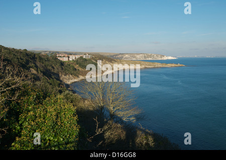 Durlston Bay, Peveril Point, Ballard Down, The Foreland, cliffs, from ...