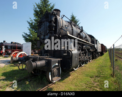 The US Army S160 Class 2438 is a historic steam locomotive displayed at ...