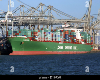 The Xin Beijing, IMO 9314246, is a container ship docked at the Amazone ...