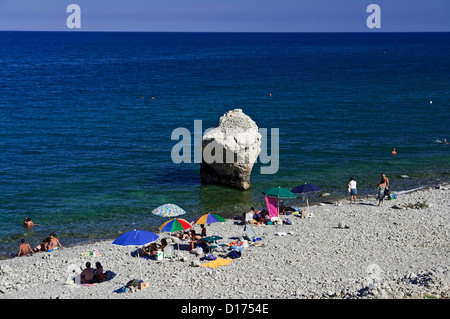 ITALY, Calabria, Ionian sea coast, Capo Rizzuto, Aragonese Castle Stock ...