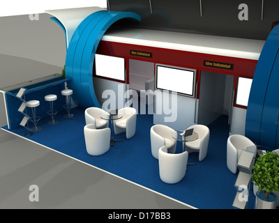 Exhibition Stand Interior Sample - Computer Art 3D Series Stock Photo ...