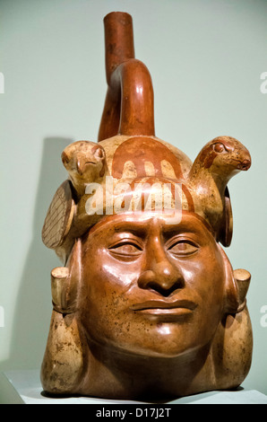Moche Portrait Vessel Stock Photo - Alamy