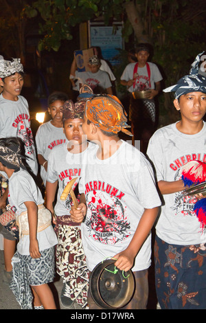 Children on the Street during the Nyepi Ceremony in Jimbaran on the Day ...