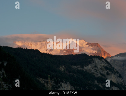 Silberhorn Mountain, A Pyramid of Snow Stock Photo - Alamy
