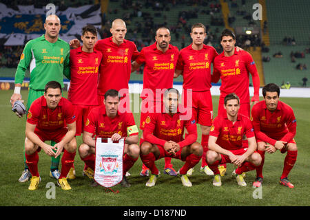 Udinese team group line-up before the the UEFA Champions League Stock ...