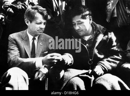 Robert Kennedy and Cesar Chavez Stock Photo - Alamy
