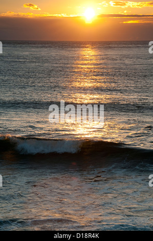 Sunset at Clonque Bay on Alderney, Channel Islands Stock Photo - Alamy