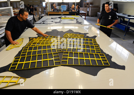 URUGUAY San Jose, tannery Bader production of leather from cow skin for ...