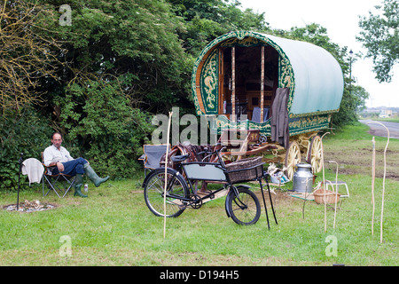 Romany Traditional Caravan Norfolk Stock Photo: 13261821 - Alamy