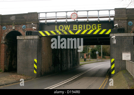 low bridge bridges sign signs road rail height restriction uk Stock ...