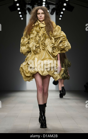 A model displays a creation by designer John Galliano for Christian ...