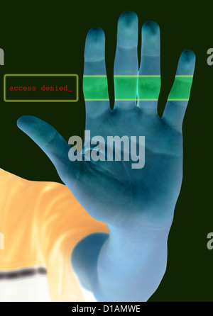 hacker with no access on computer calls on cell Stock Photo - Alamy