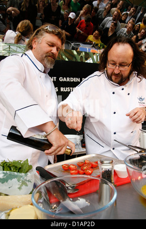 TV chefs The Hairy Bikers David Myers in Covent Garden London Stock ...