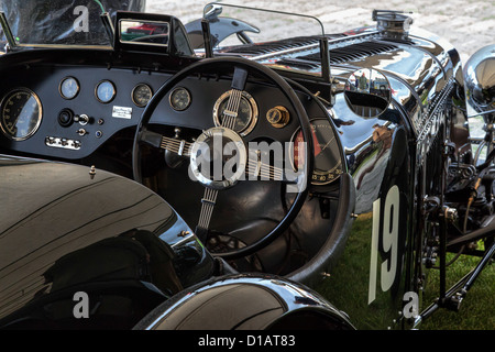 Old car cockpit Stock Photo - Alamy
