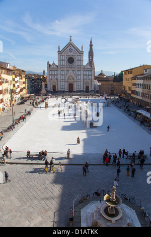 Italy, Tuscany, Florence, Santa Croce church Stock Photo - Alamy