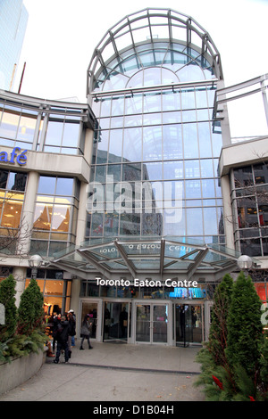 Entrance to Eaton Centre shopping mall and Advertisements and ...