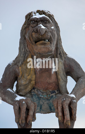 Typical fairy tale Troll at Mongstad, Norway Stock Photo - Alamy