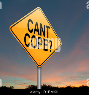 Cant cope concept Stock Photo - Alamy