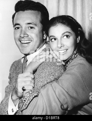 VIC DAMONE with wife Pier Angeli and son Perry Farinola 1955.Supplied ...