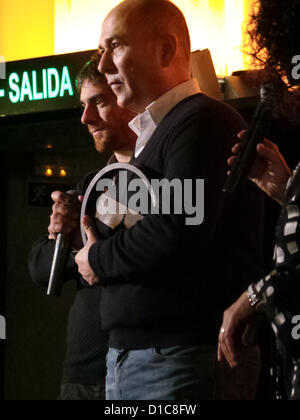 From left, actor Elio Germano, actress Stefania Montorsi, actor Daniel ...