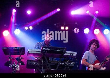 Luke Jenner and Gabriel Andruzzi of The Rapture performing at North ...