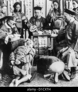Boxer Rebellion. Boxers on trial before the High Court, China, c. 1919 ...