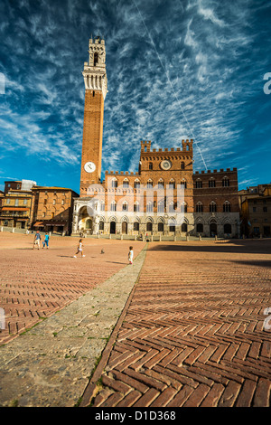 Piazza del Campo (Field square), Siena, Tuscany, Toscana, Italy, Europe ...