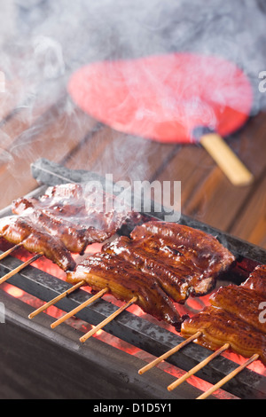 Close up shot of grilled eel rice at Taipei, Taiwan Stock Photo - Alamy