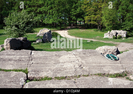 Concrete ruins of Adolf Hitler residence Werwolf near Vinnitsa, Ukraine ...