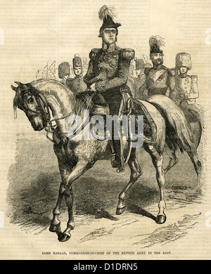. English: Portrait of a British cavalry officer with his horse ...
