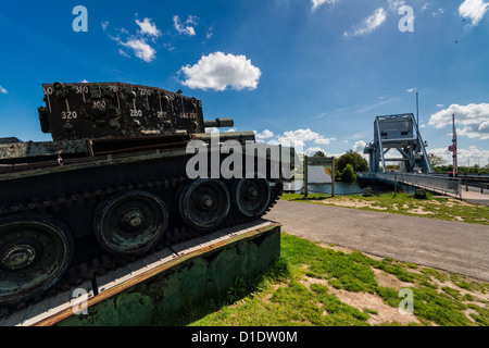 Normandy, France. A British WWII-era "centaur" bunker-busting tank in ...