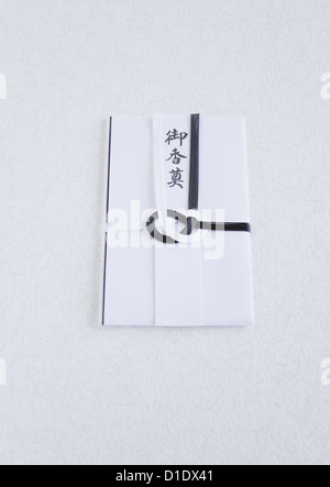 Condolence-money envelope (Mourning image Stock Photo - Alamy