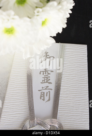 Condolence-money envelope (Mourning image Stock Photo - Alamy