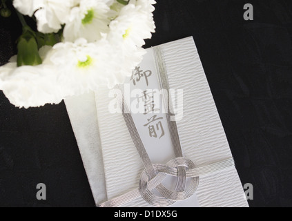Condolence-money envelope (Mourning image Stock Photo - Alamy