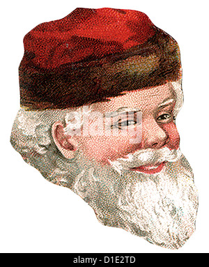 Face of Santa Claus Stock Photo - Alamy