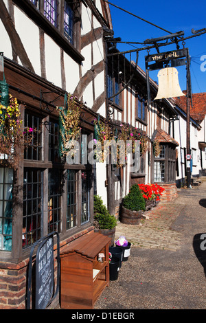 The Bell Inn at Kersey, Suffolk, England, United Kingdom, Europe Stock ...